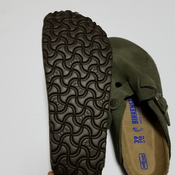 Birkenstock | Shoes | New Birkenstock Boston Forest Green Clogs Soft ...